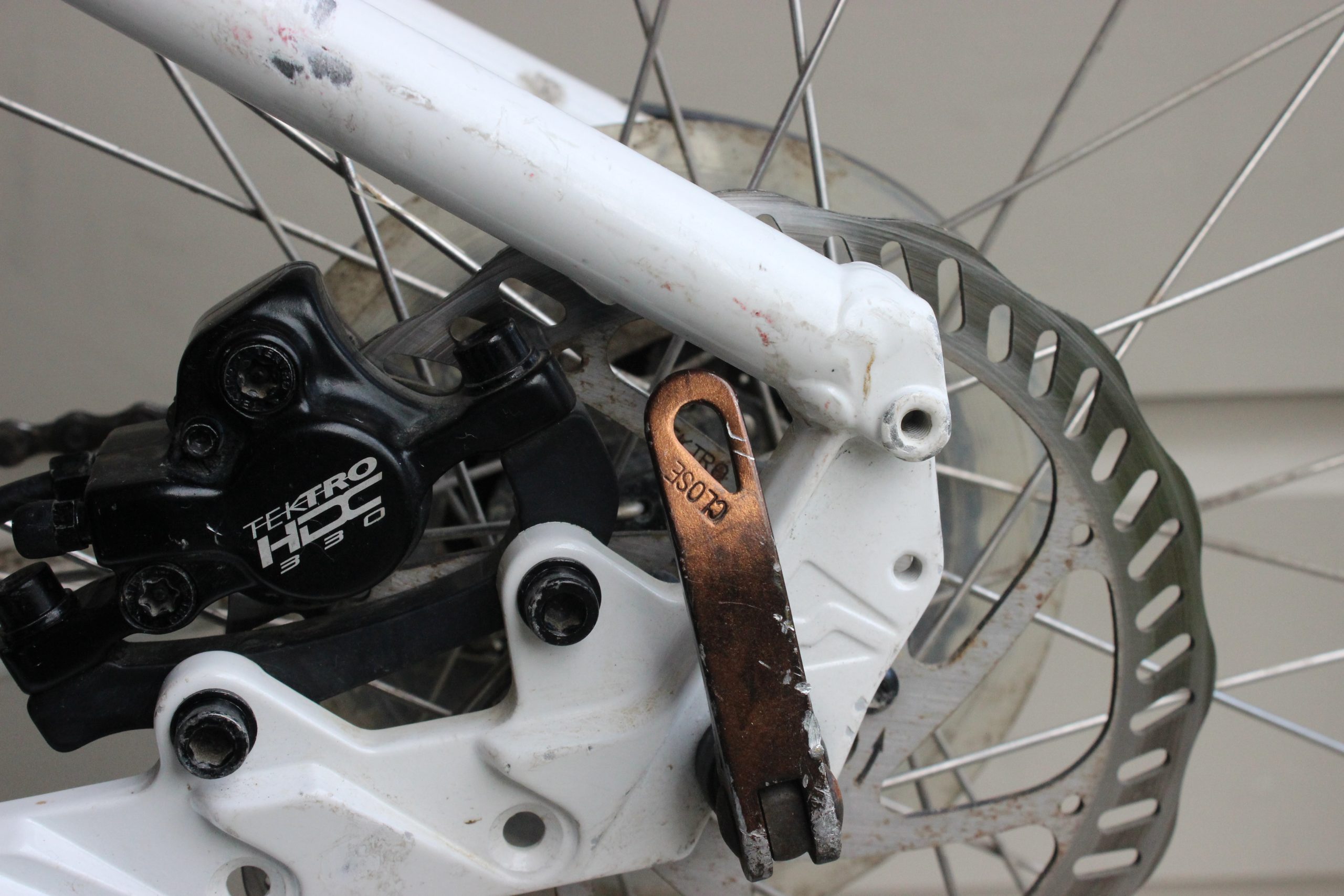 Rear dropout with eyelet for mounting a rear bike carrier. goRide ...